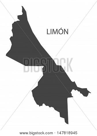 Limon Costa Rica Map Vector & Photo (Free Trial) | Bigstock