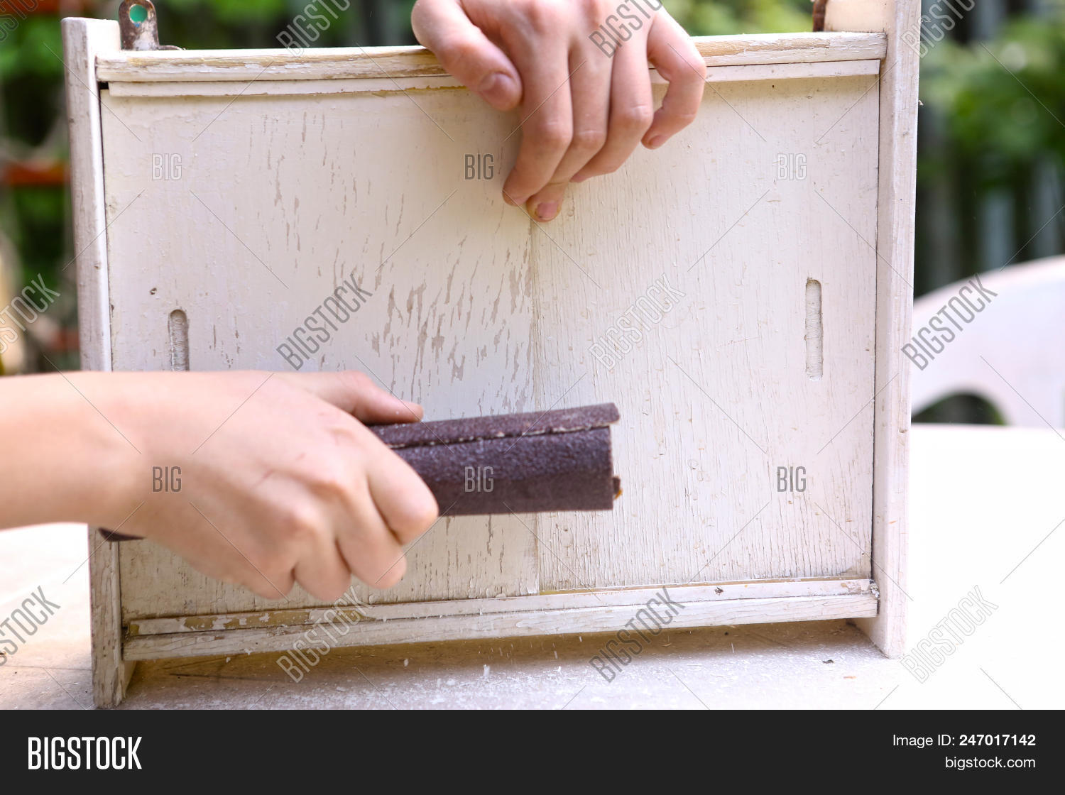 Hands Sandpaper Image & Photo (Free Trial) | Bigstock