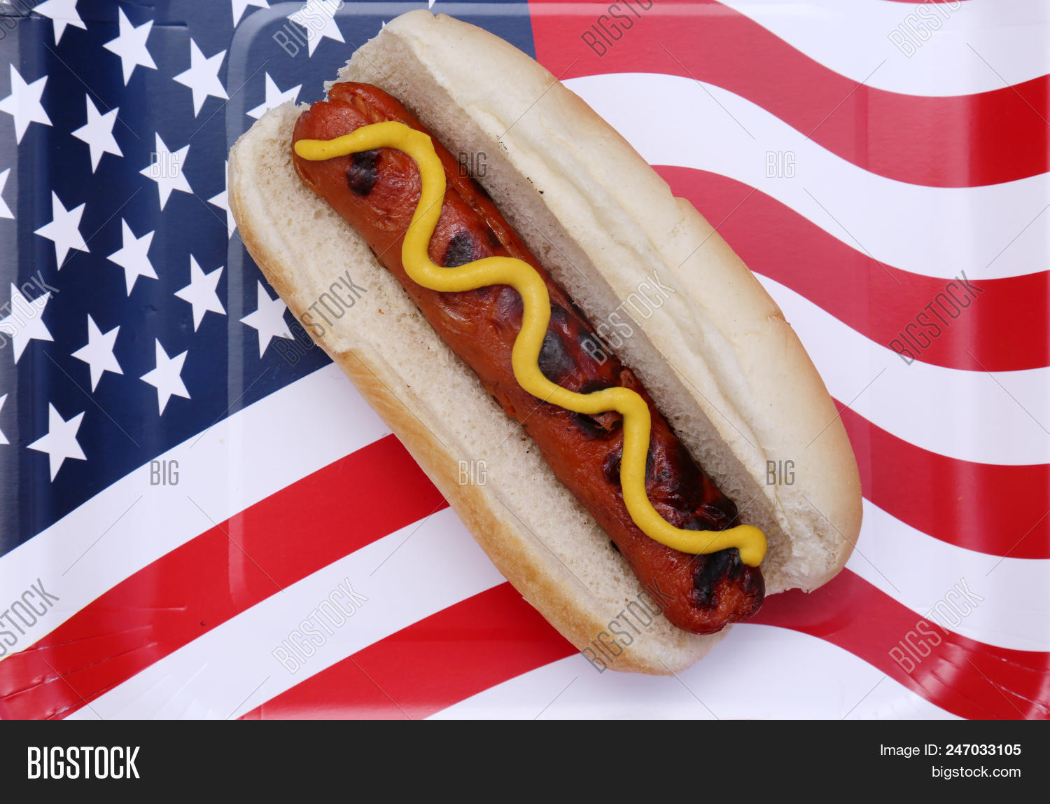 4th July. Hot Dog Bun Image & Photo (Free Trial) | Bigstock