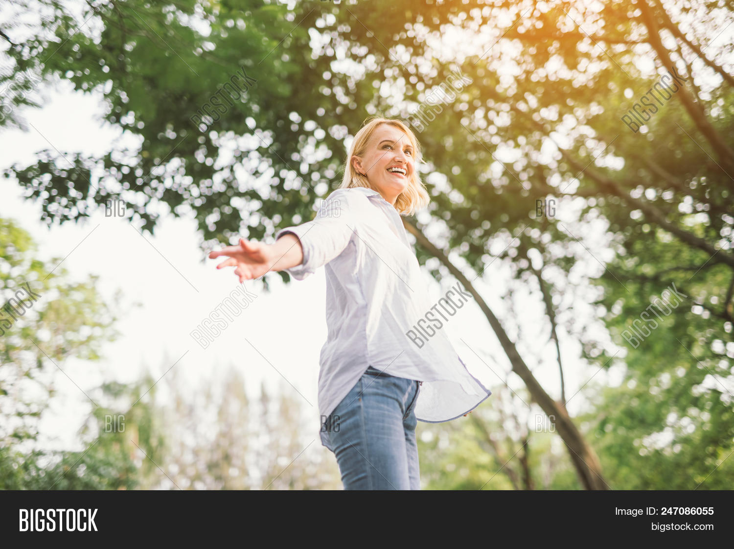 Happy Woman Spring Image & Photo (Free Trial) | Bigstock