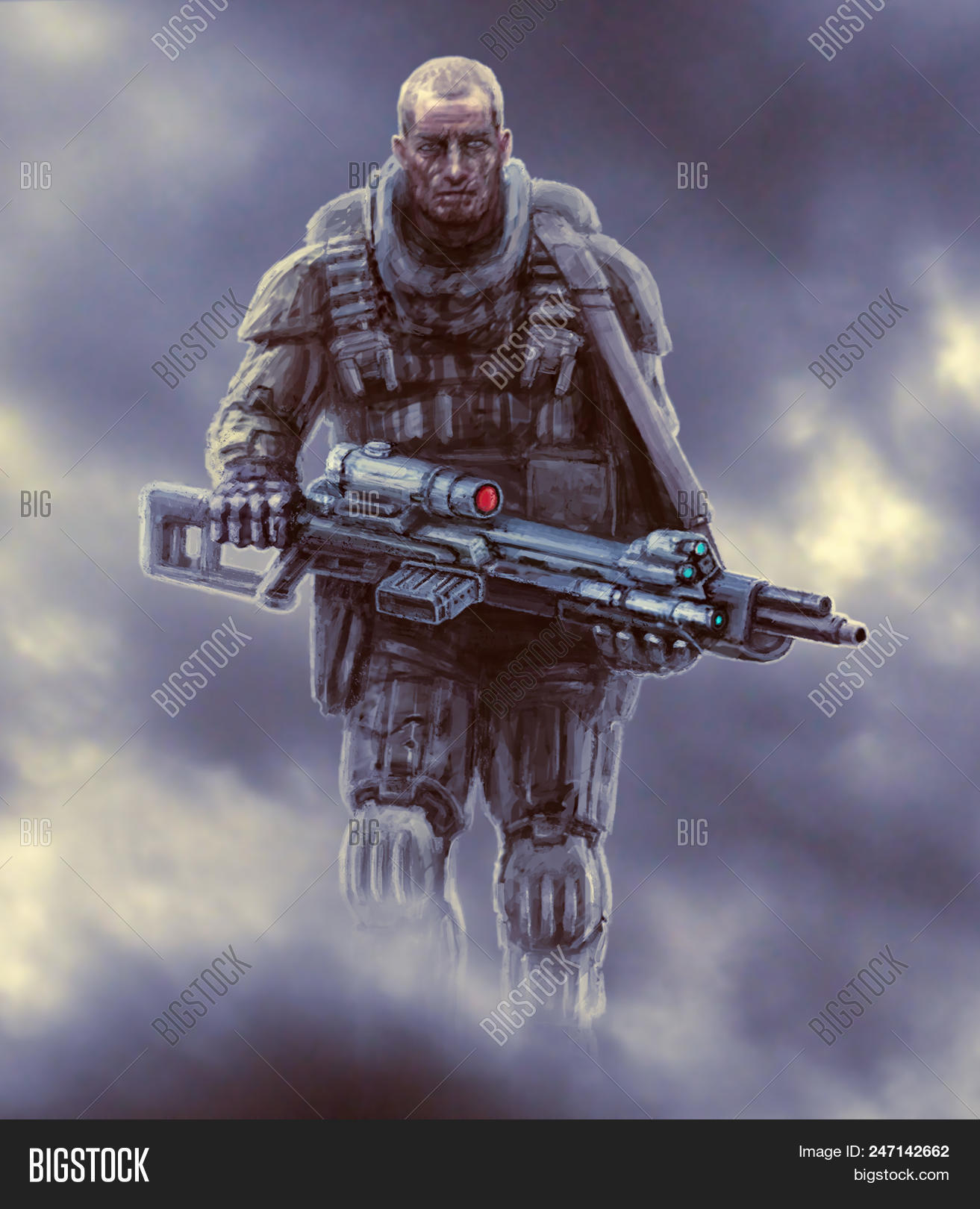 Space Infantry Walks Image & Photo (Free Trial) | Bigstock