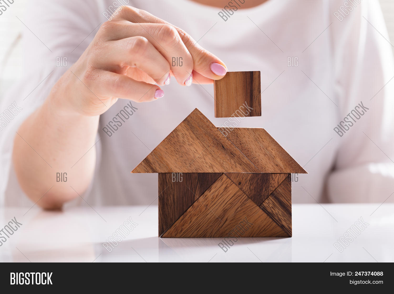 Woman Building House Image & Photo (Free Trial) | Bigstock
