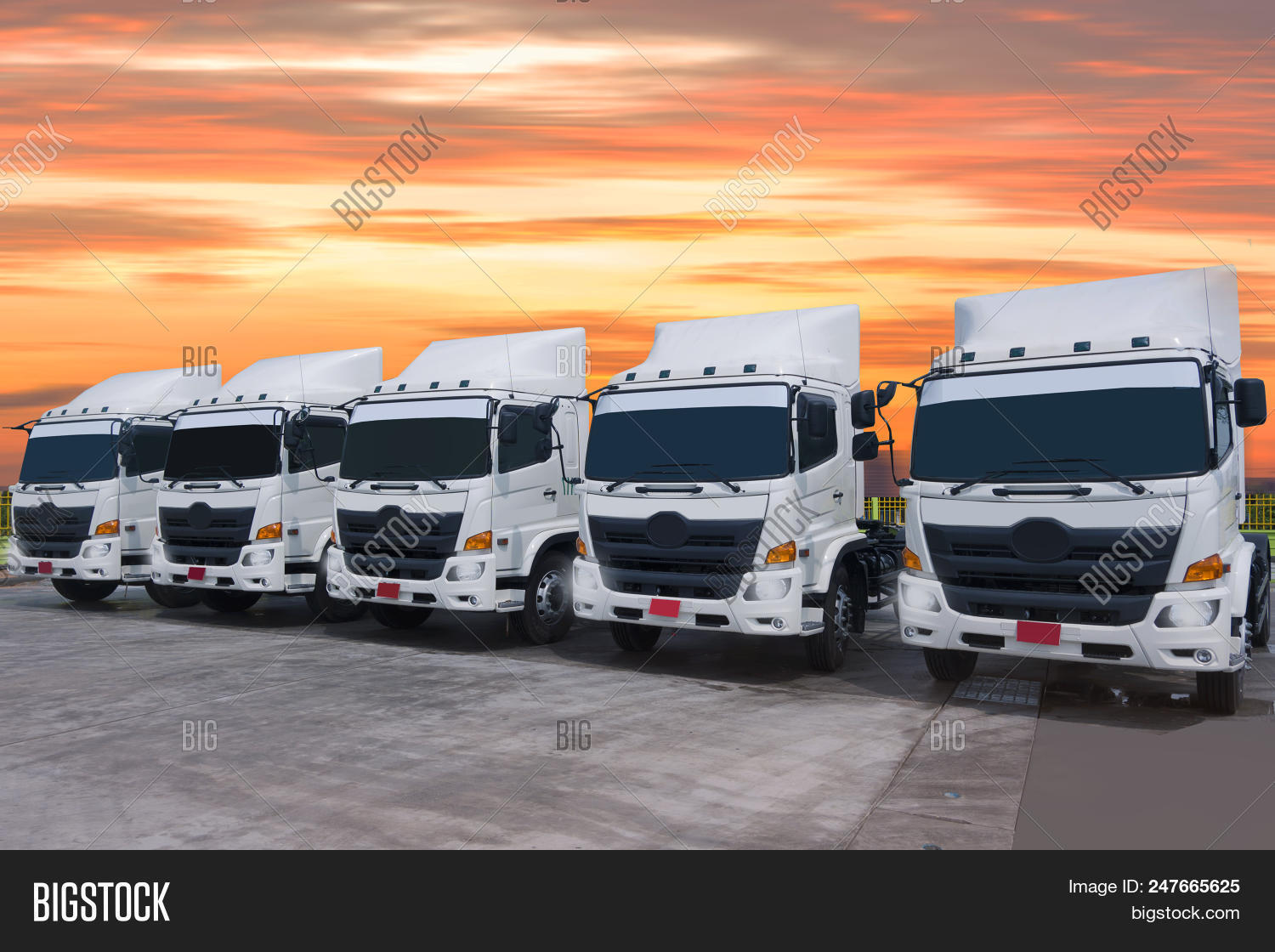 New Truck Fleet Yard Image & Photo (Free Trial) | Bigstock