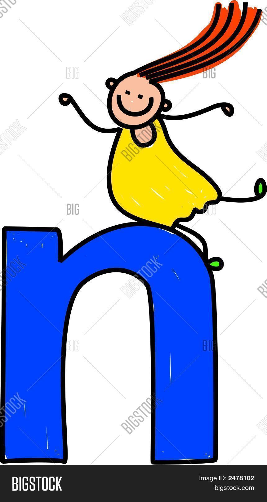Letter N Girl Image & Photo (Free Trial) | Bigstock