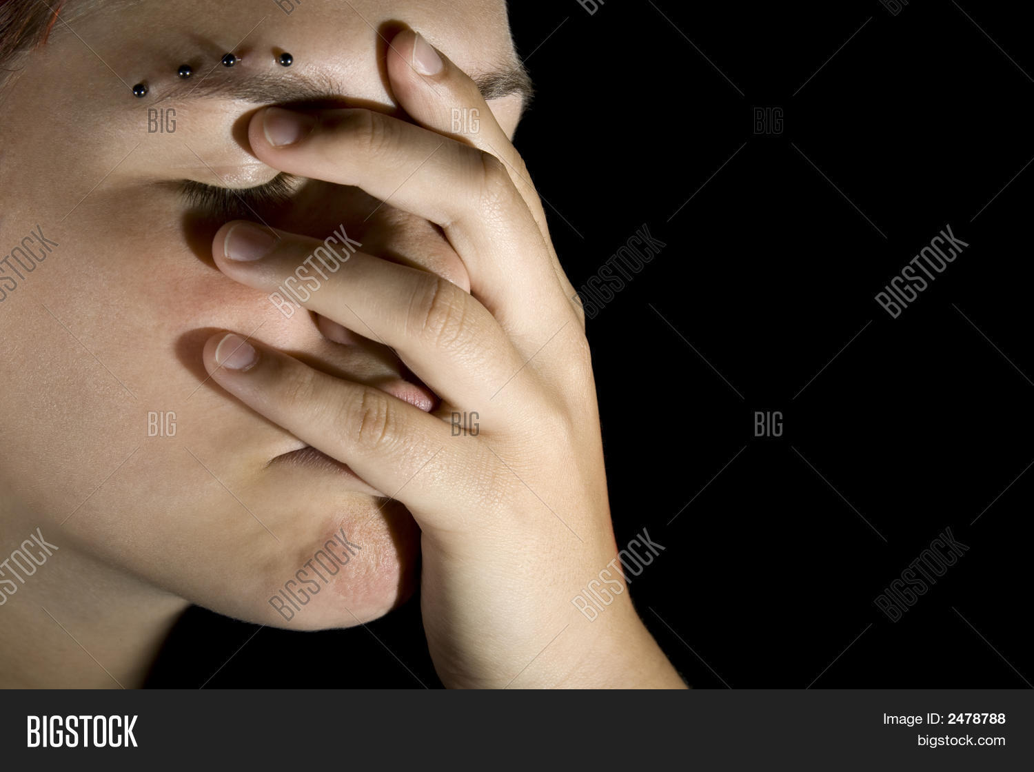 Sad Girl Hand On Her Image & Photo (Free Trial) | Bigstock