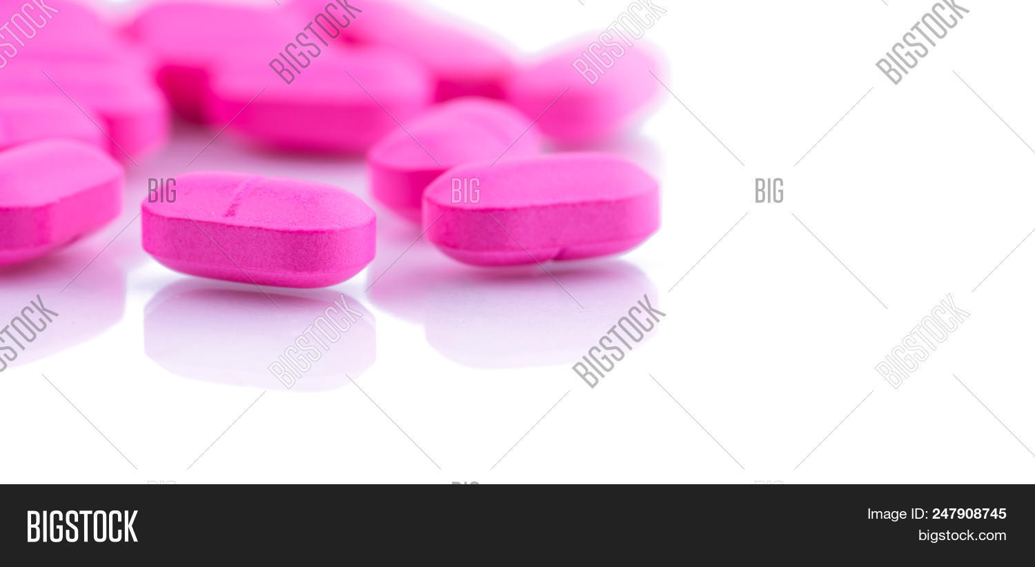 Pile Pink Tablets Pill Image & Photo (Free Trial) | Bigstock