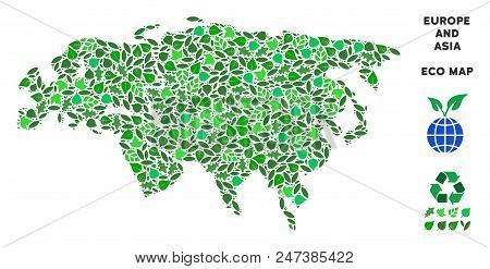 Eco Europe Asia Map Vector & Photo (Free Trial) | Bigstock