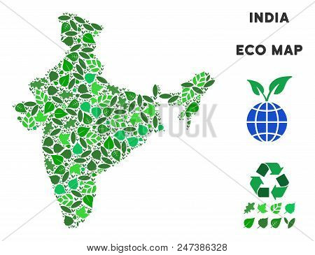 Ecology India Map Vector & Photo (Free Trial) | Bigstock