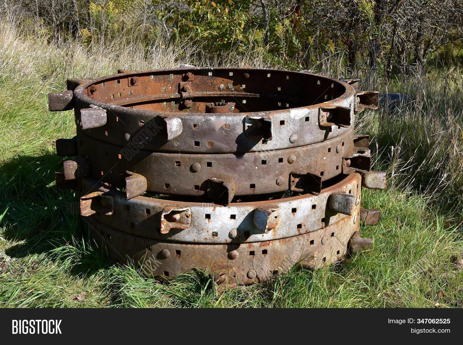 Stack Old Lug Wheels Image & Photo (Free Trial) | Bigstock