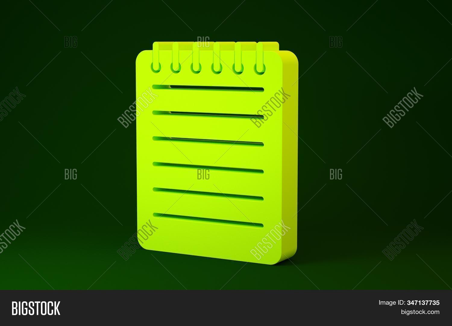 Yellow Notepad Icon