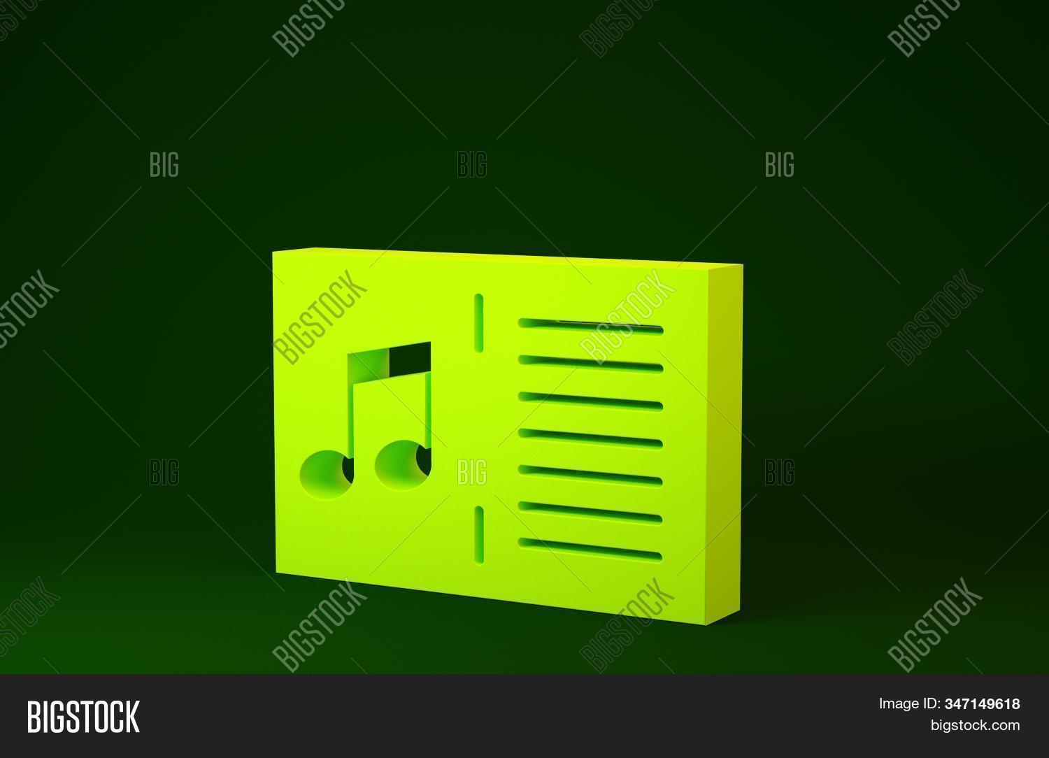 Yellow Music Book Note Image & Photo (Free Trial) | Bigstock
