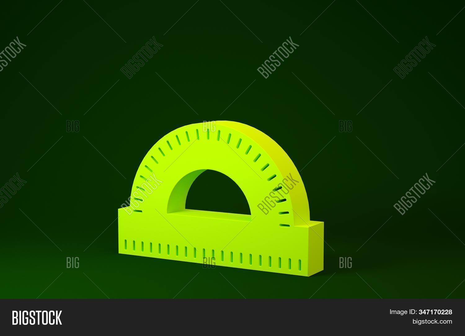 Yellow Protractor Grid Image & Photo (Free Trial) | Bigstock