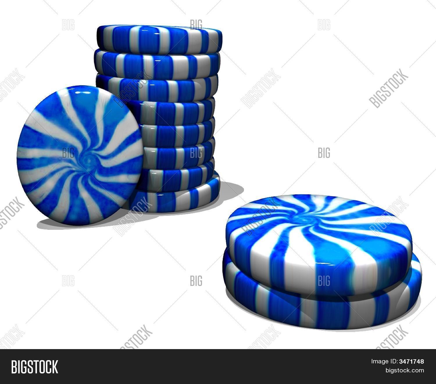 Blue Peppermint Candy Image & Photo (Free Trial) | Bigstock
