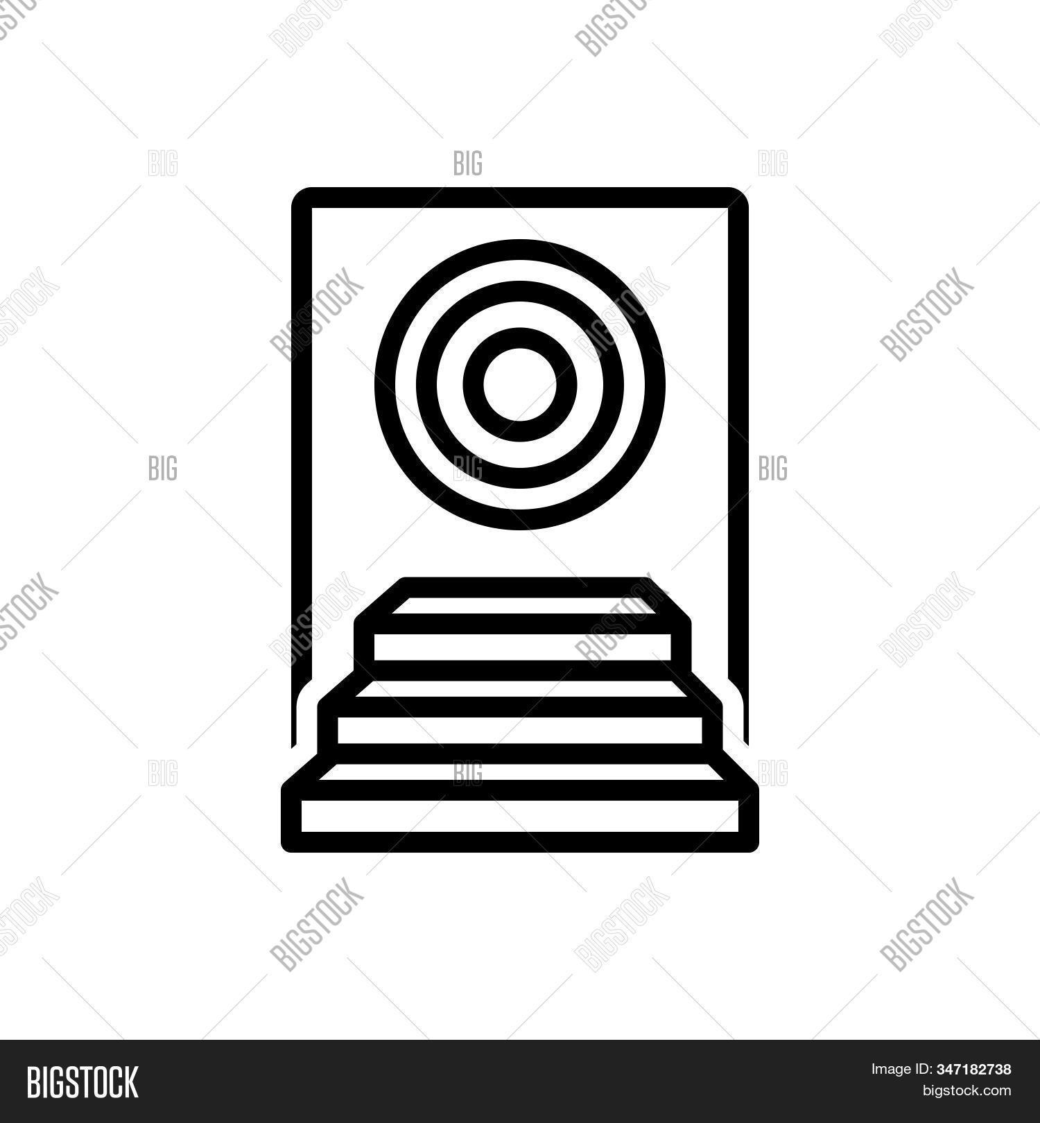 Black Line Icon Vector & Photo (Free Trial) | Bigstock
