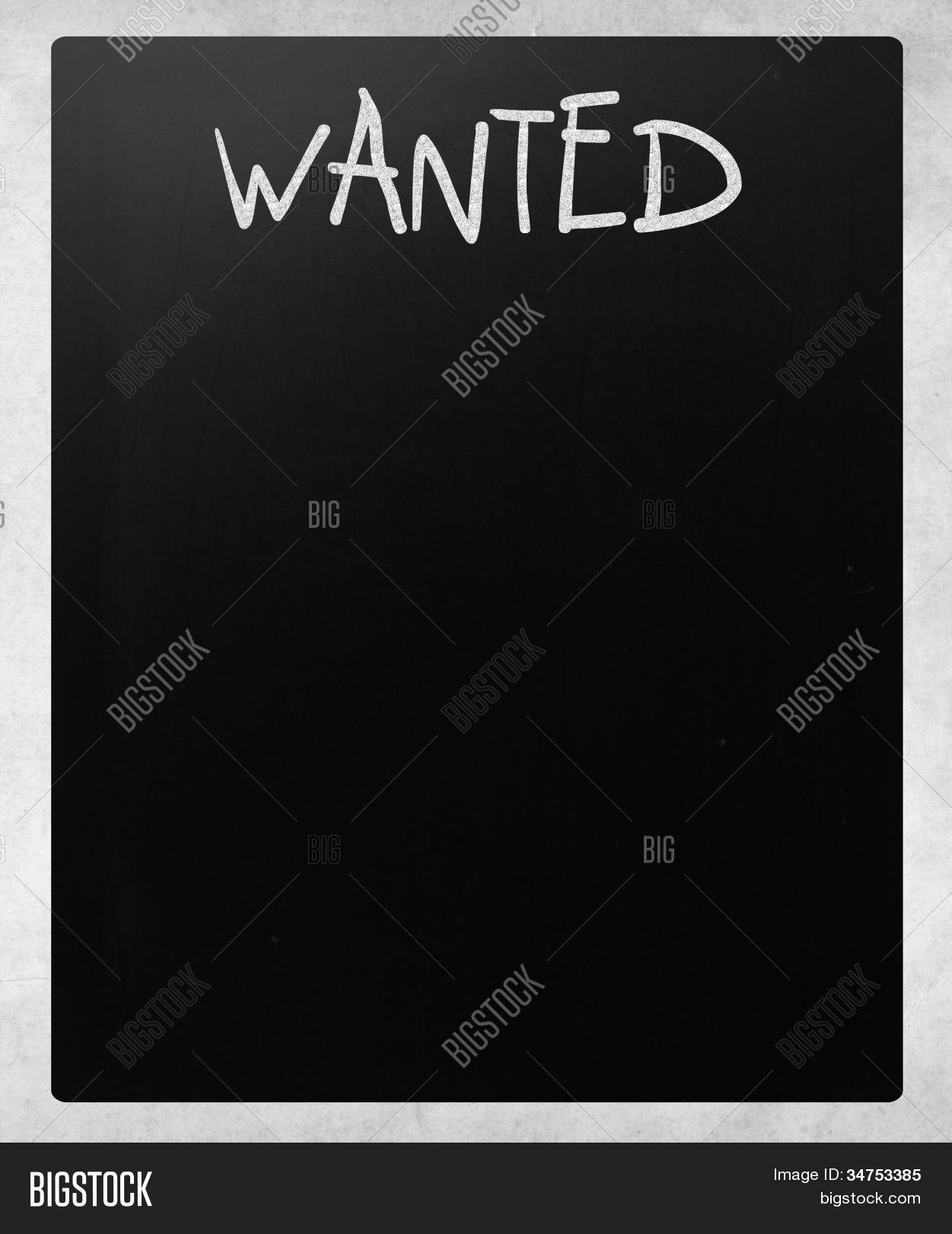 "wanted" Handwritten Image & Photo (Free Trial) | Bigstock