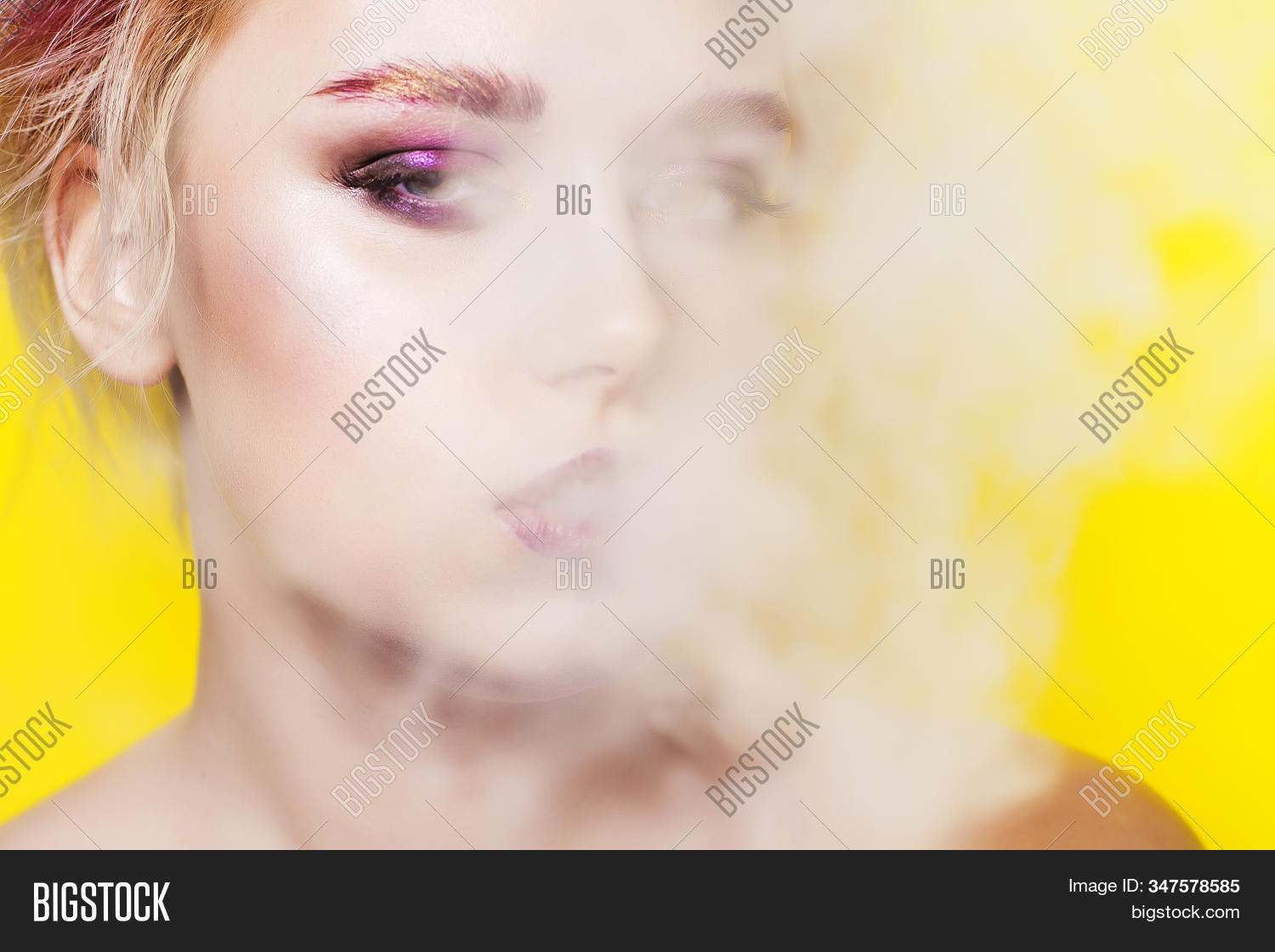 Woman Portrait Fog On Image & Photo (Free Trial) | Bigstock