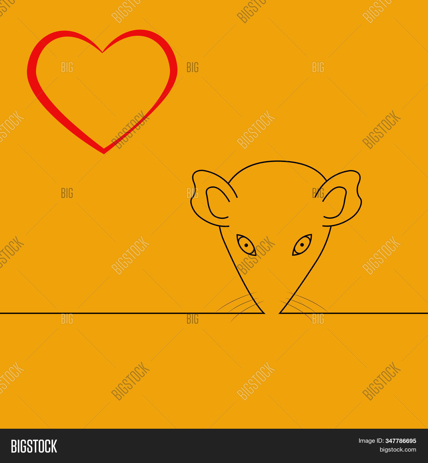 Love Rats. Heart Vector & Photo (Free Trial) | Bigstock