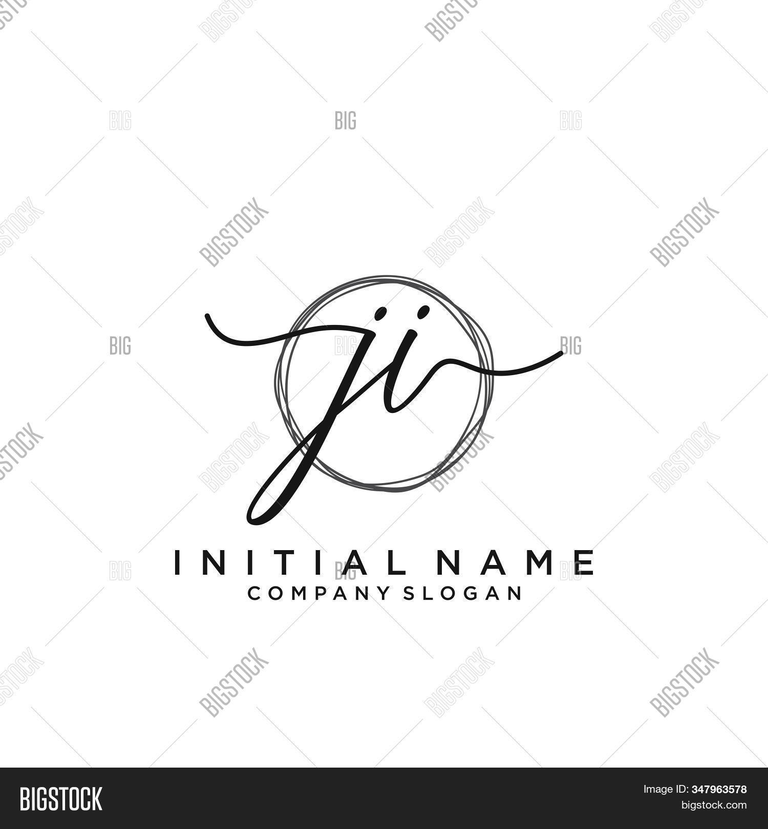 Ji Initial Vector & Photo (Free Trial) | Bigstock