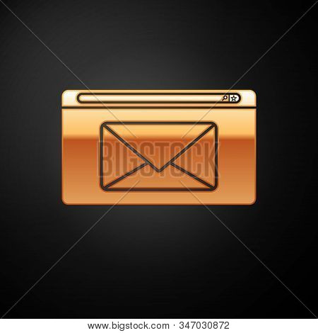 Gold Mail E-mail Icon Vector & Photo (Free Trial) | Bigstock
