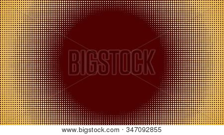 Luxury Radial Gold Halftone Background Design Template, Pop Art ...
