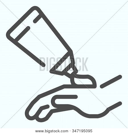 Hand Cream Line Icon Vector & Photo (Free Trial) | Bigstock