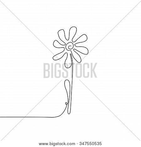 Continuous Flower Vector & Photo (Free Trial) | Bigstock