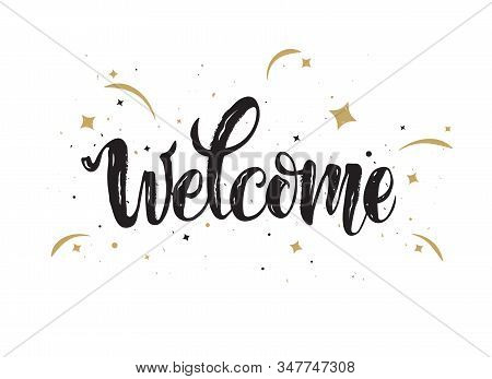 Welcome Black Vector & Photo (Free Trial) | Bigstock