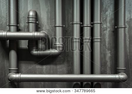 Close Wall Pipes. Image & Photo (Free Trial) | Bigstock