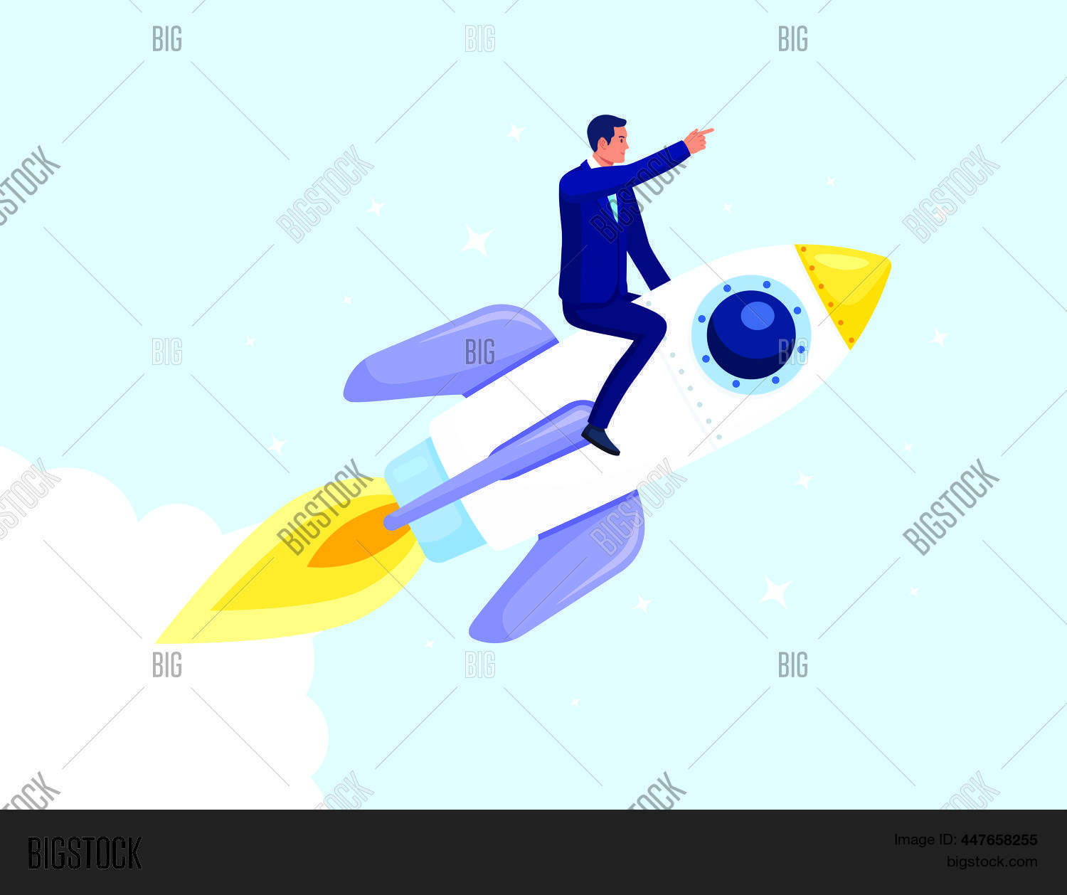 Businessman Flying Vector & Photo (Free Trial) | Bigstock