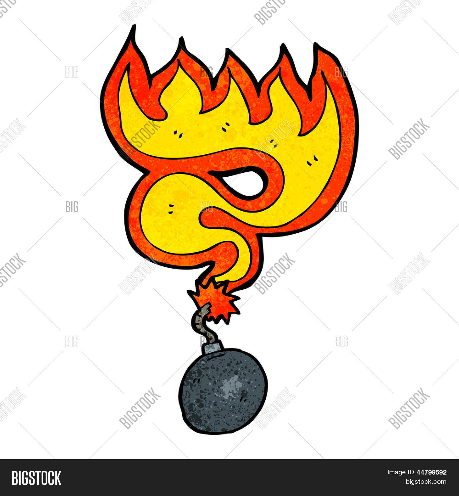 Cartoon Bomb Burning Image & Photo (Free Trial) | Bigstock