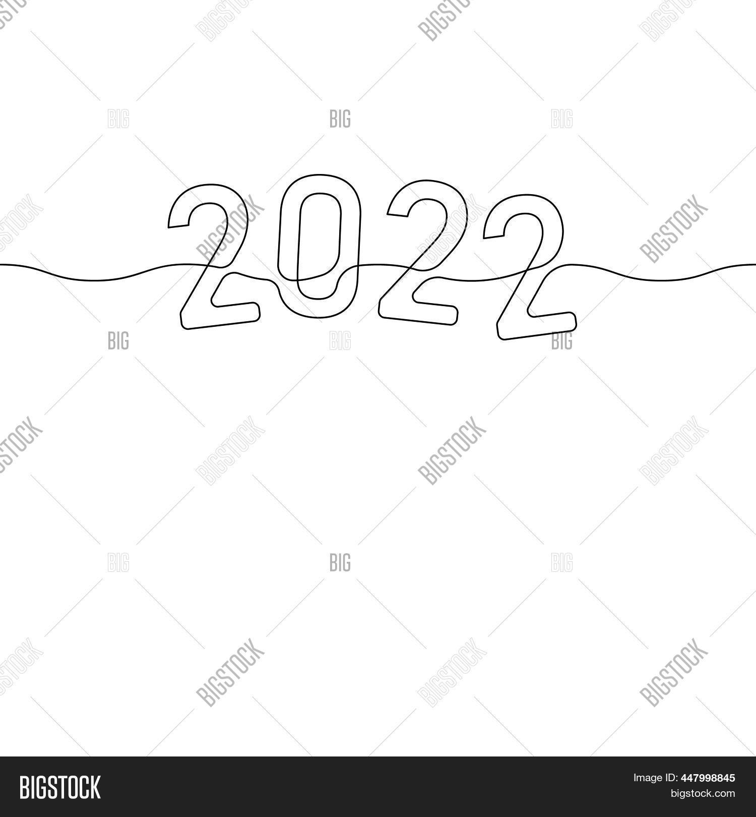 2022 Year Digits Wavy Image & Photo (Free Trial) | Bigstock