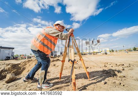 Surveyor Worker Image & Photo (Free Trial) | Bigstock
