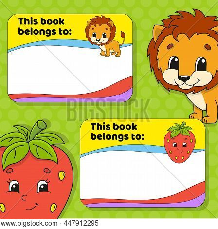 School Labels Books Vector & Photo (Free Trial) | Bigstock