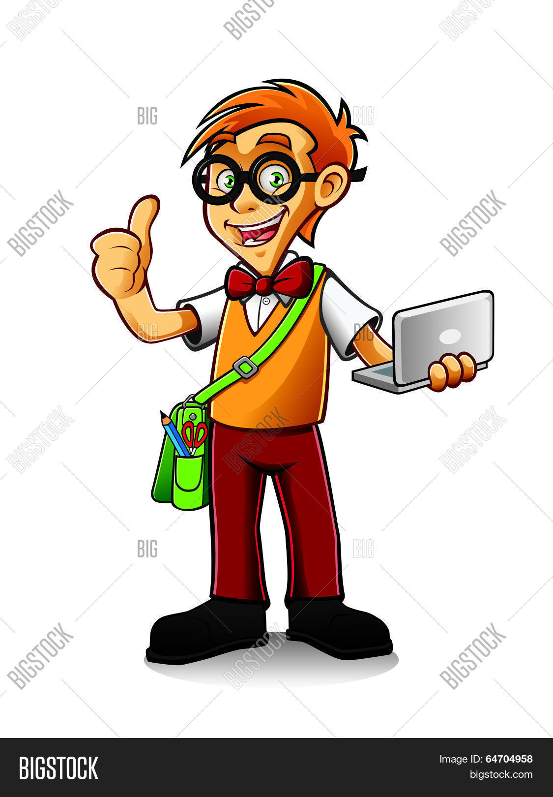 Geeky Boy Vector & Photo (Free Trial) | Bigstock