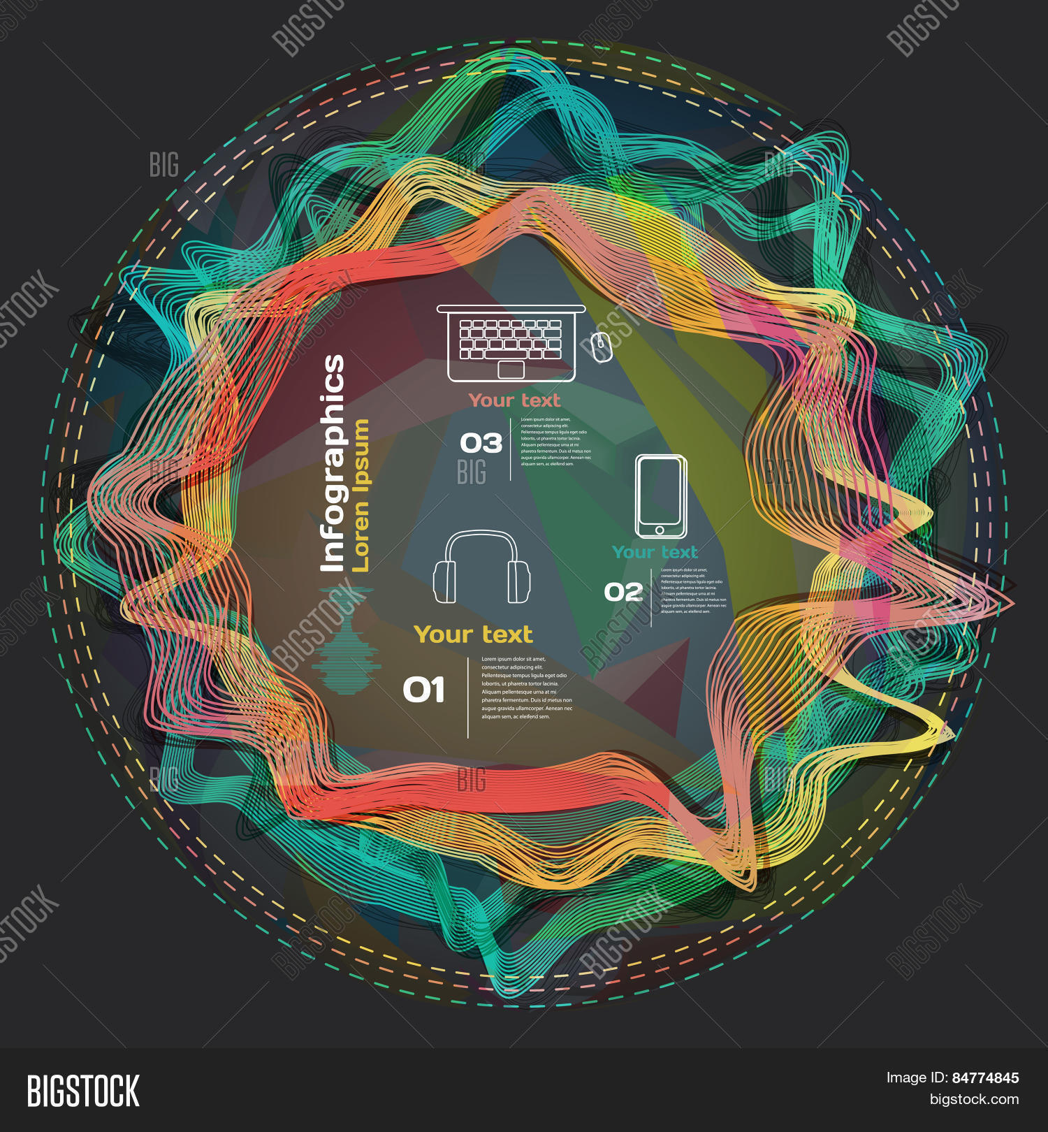 Infographics Sound Vector & Photo (Free Trial) | Bigstock
