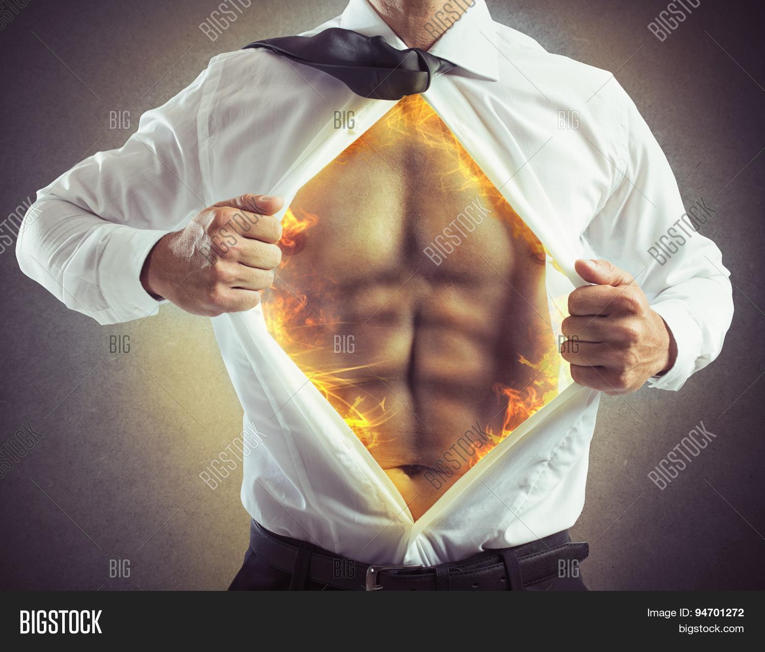 Fire Abs Businessman Image & Photo (Free Trial) | Bigstock