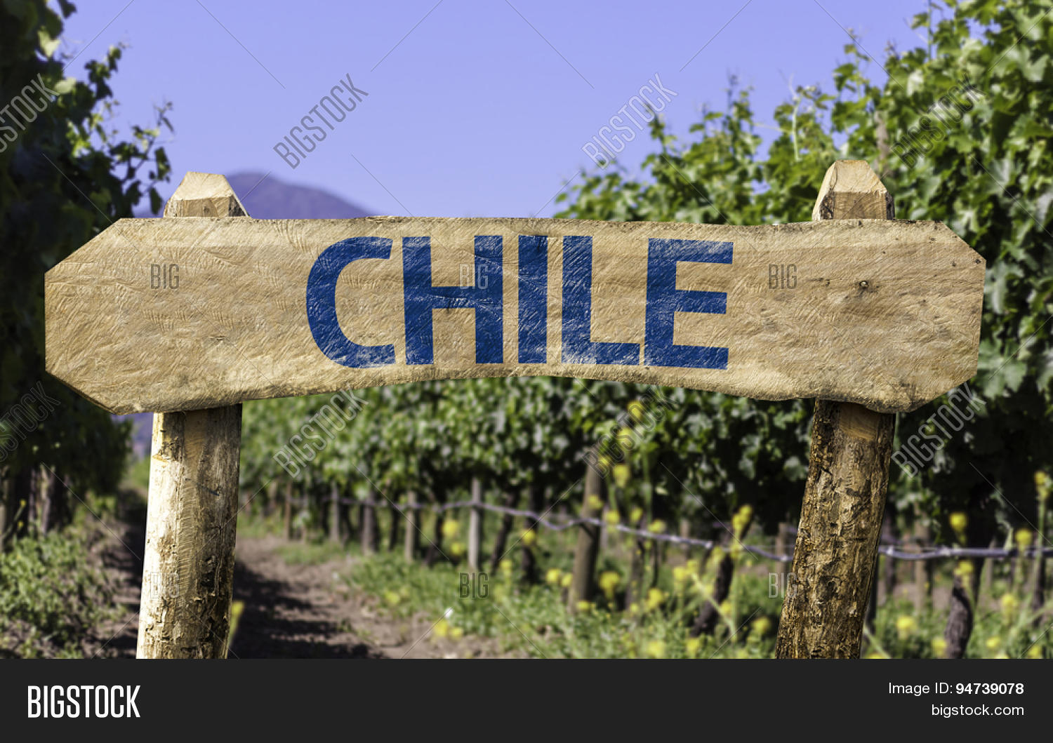 Chile Wooden Sign Image & Photo (Free Trial) | Bigstock