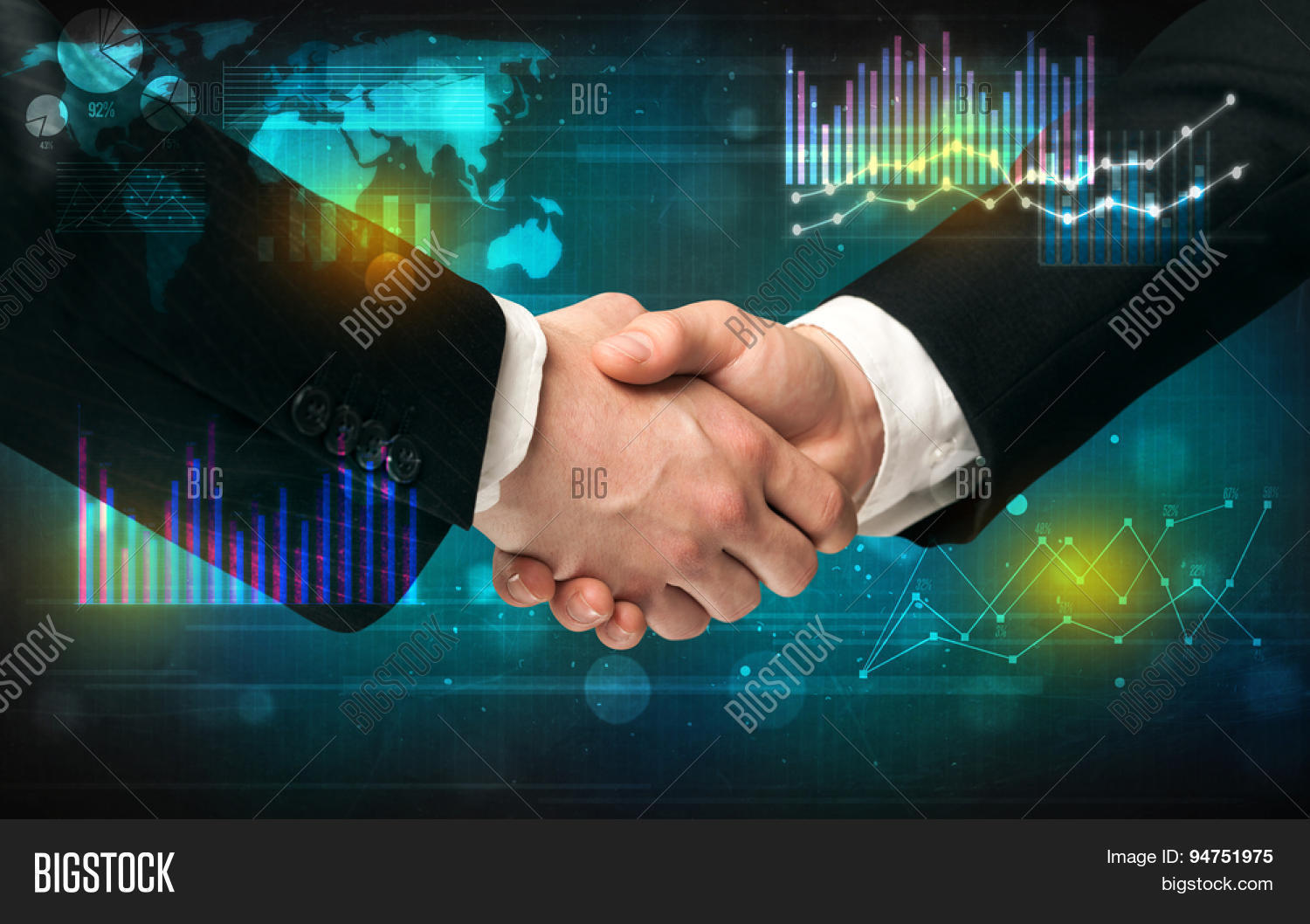 Handshake Charts Image & Photo (Free Trial) | Bigstock