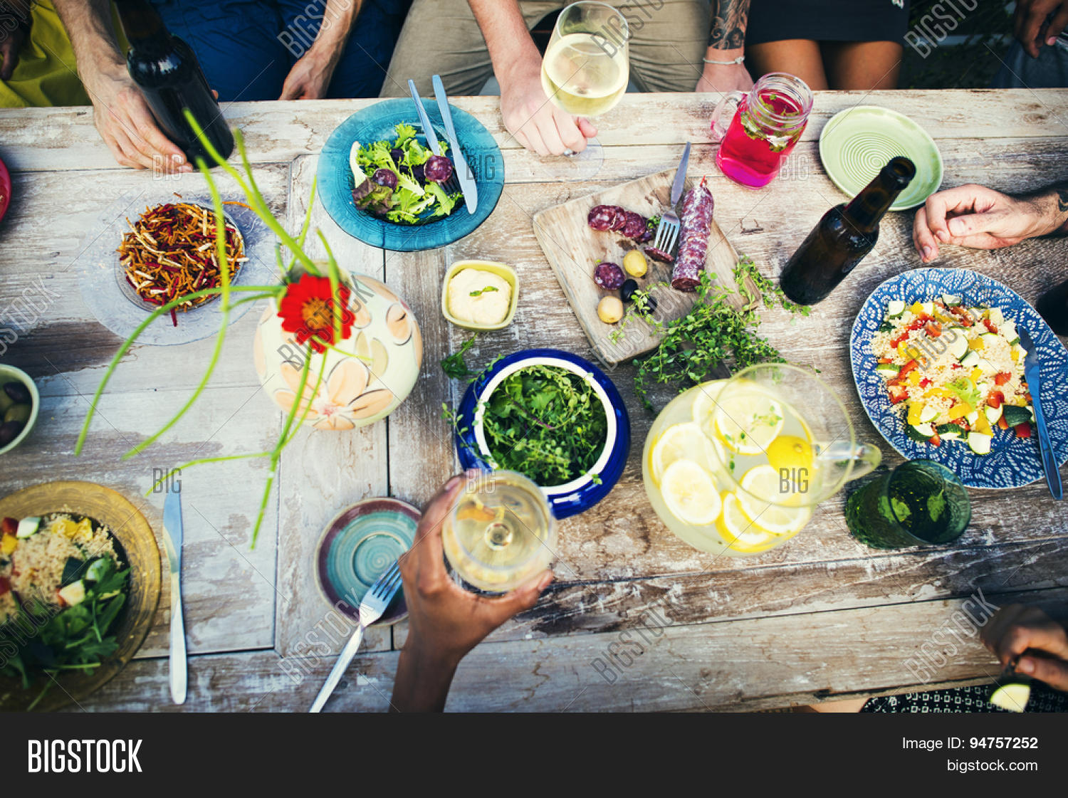 Food Table Healthy Image & Photo (Free Trial) | Bigstock