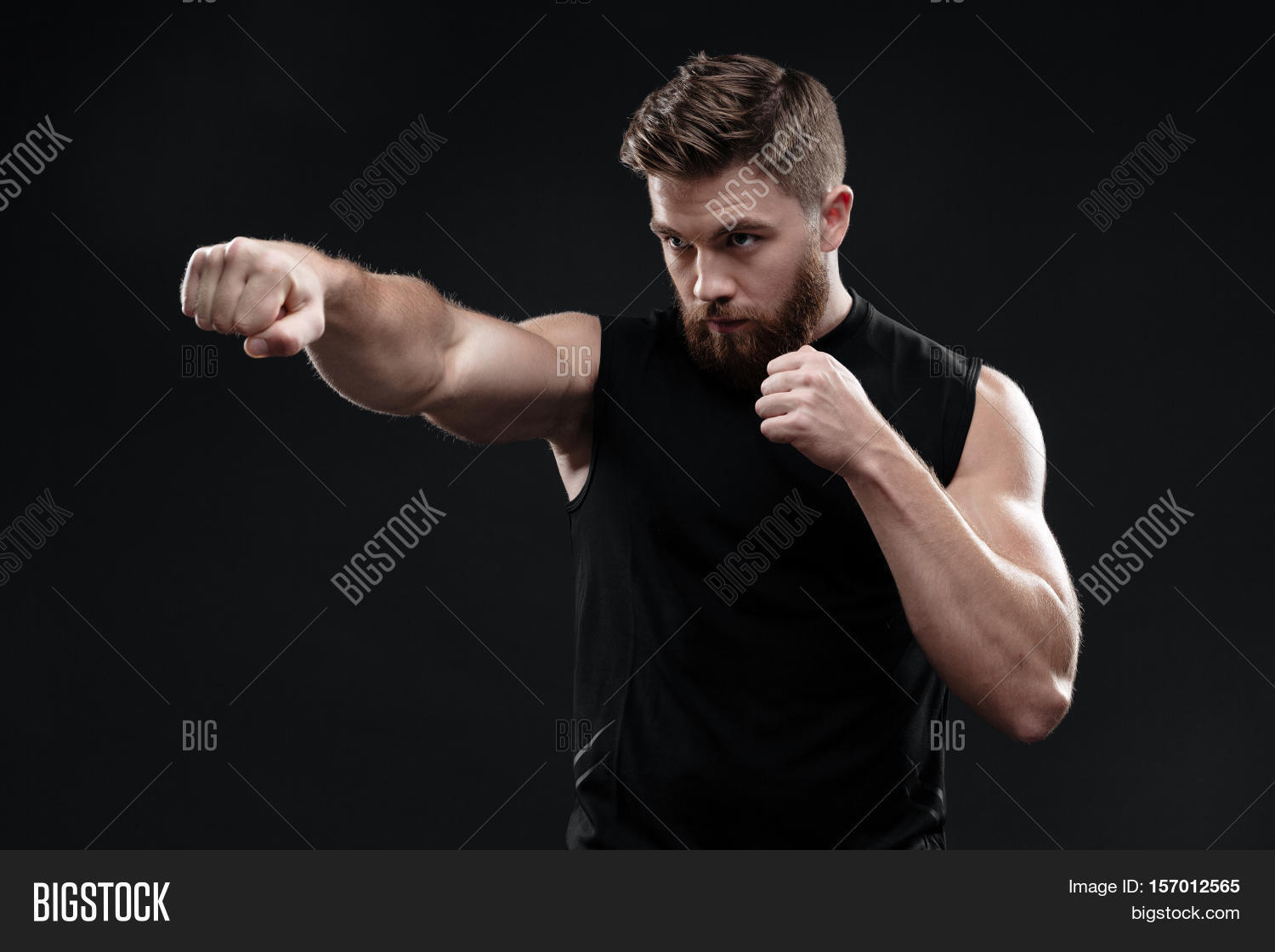 Fighter Punching Image & Photo (Free Trial) | Bigstock