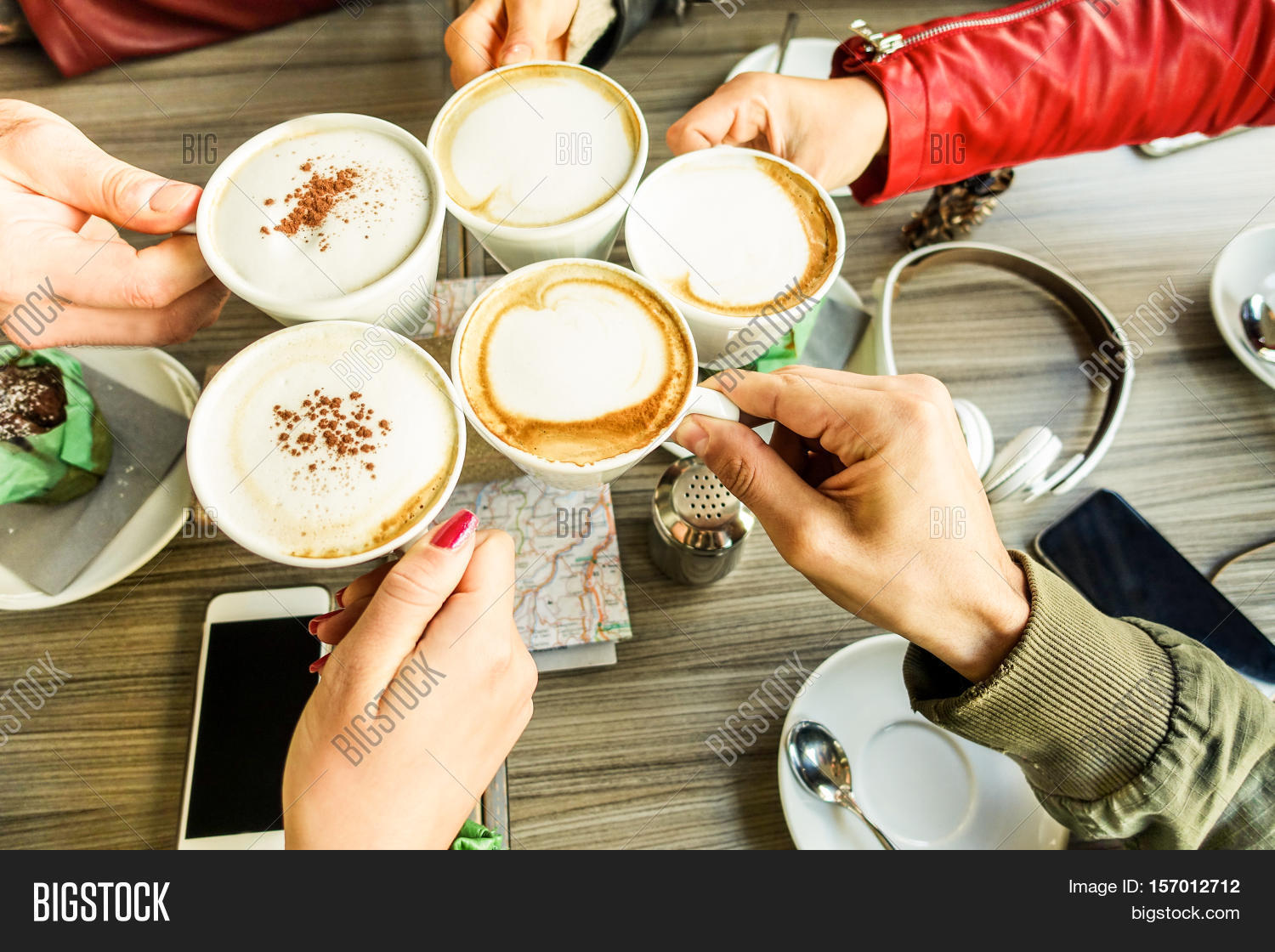 Friends Group Toasting Image & Photo (Free Trial) | Bigstock