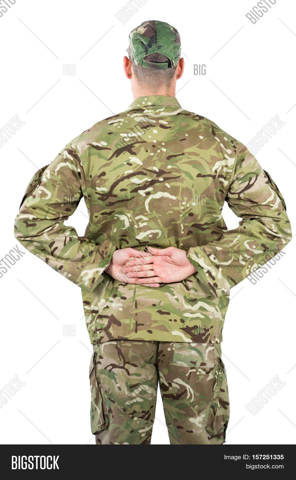 Rear View Soldier Image & Photo (Free Trial) | Bigstock