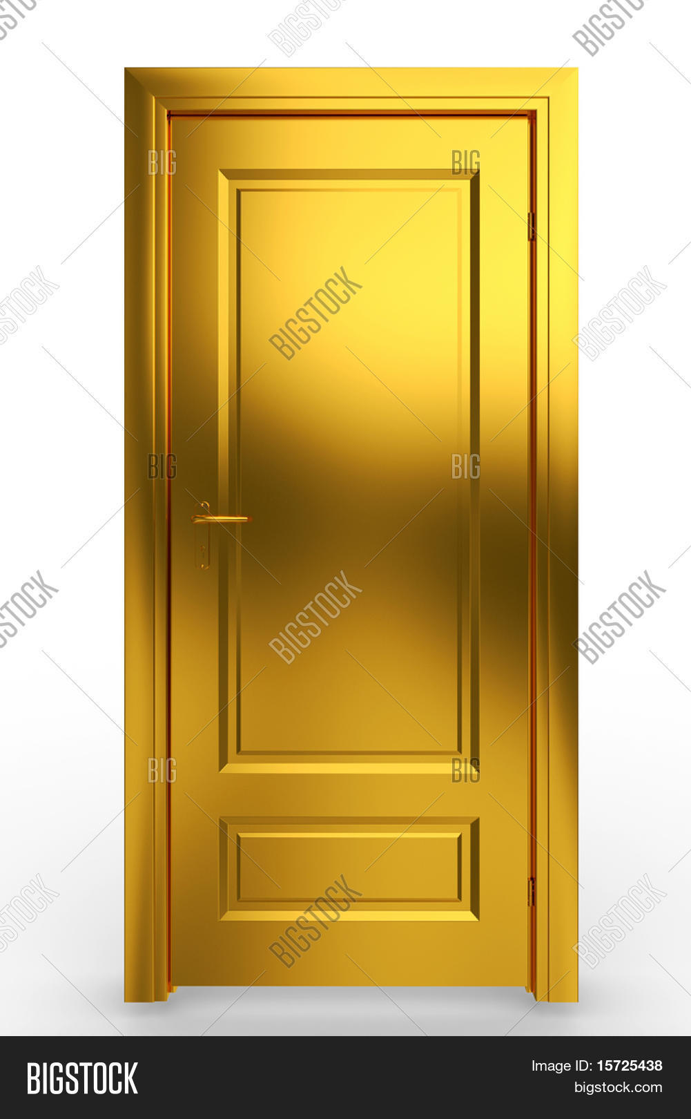 Isolated Door - Gold Image & Photo (Free Trial) | Bigstock