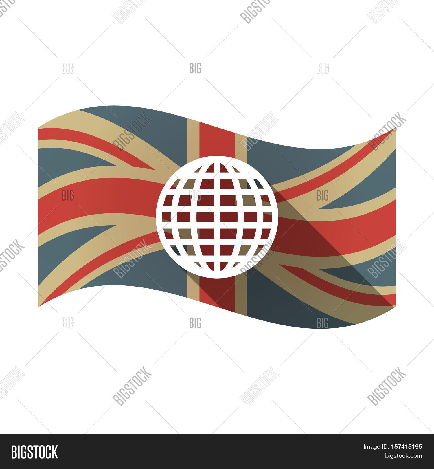 Isolated Uk Flag Vector & Photo (Free Trial) | Bigstock
