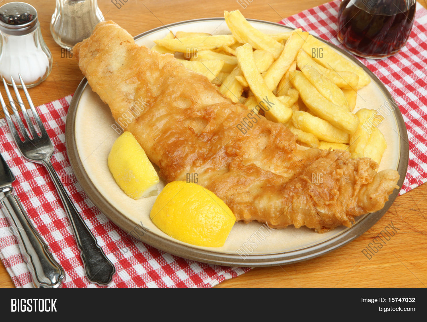 Fried Cod Fillet Chips Image & Photo (Free Trial) | Bigstock