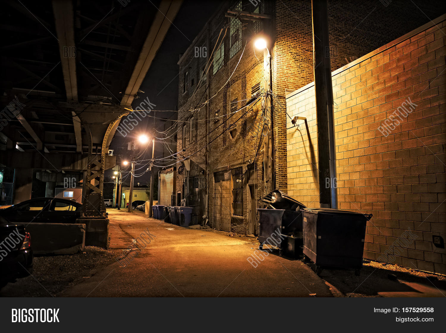 Dark Urban Alley Night Image & Photo (Free Trial) | Bigstock