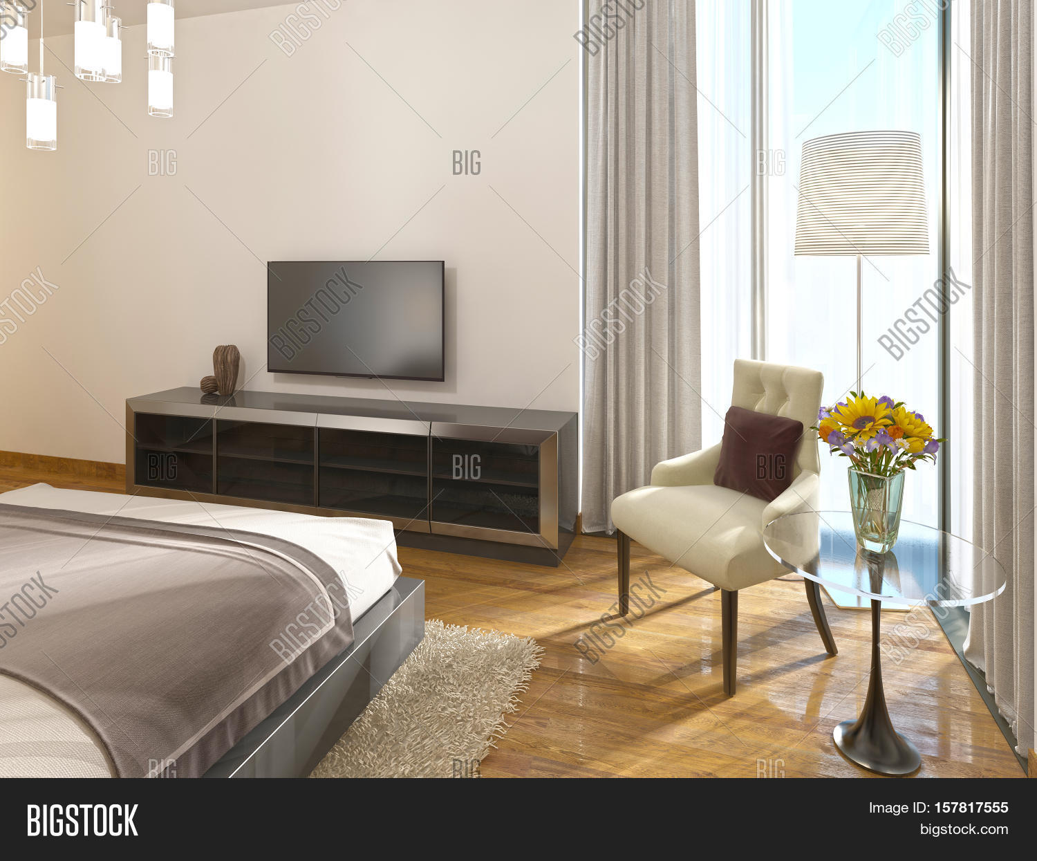 Modern Tv Unit Hotel Image & Photo (Free Trial) | Bigstock