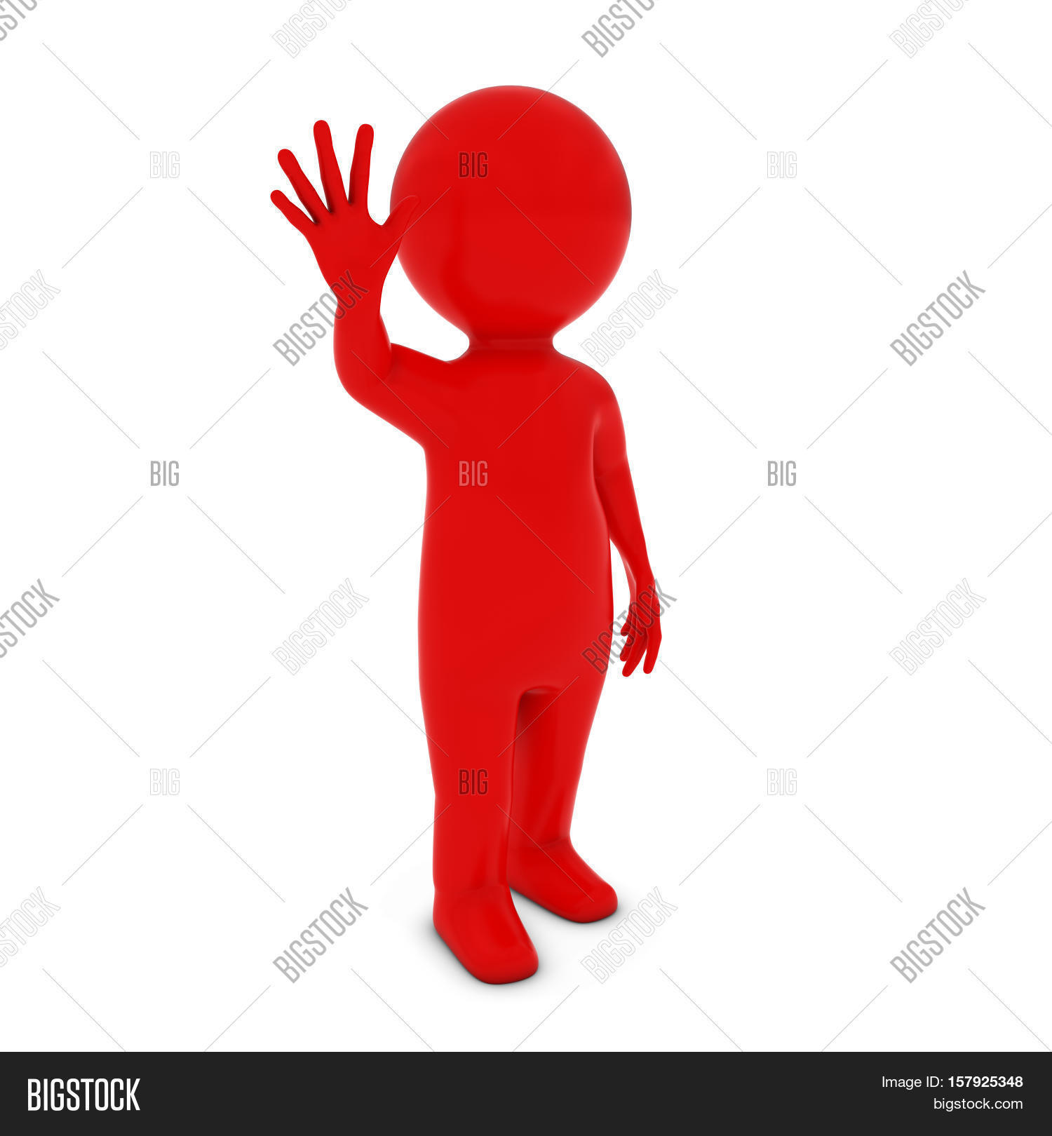 Red 3D Man Character Image & Photo (Free Trial) | Bigstock