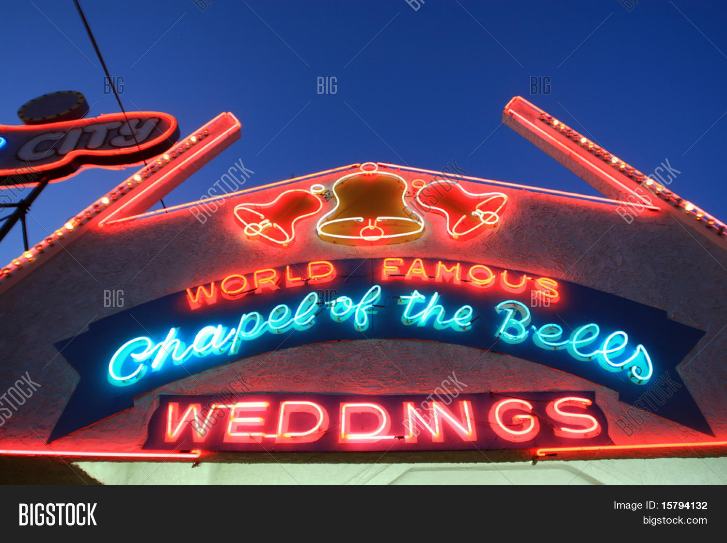 Neon Wedding Chapel Image & Photo (Free Trial) | Bigstock