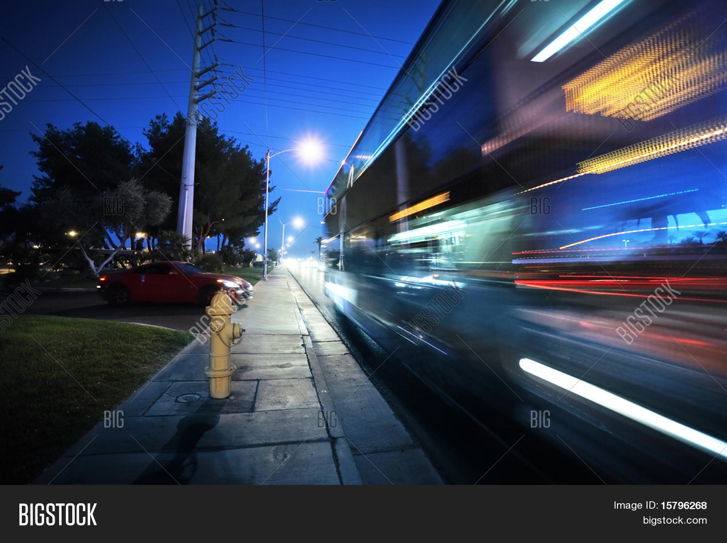 Speeding Bus, Blurred Image & Photo (Free Trial) | Bigstock